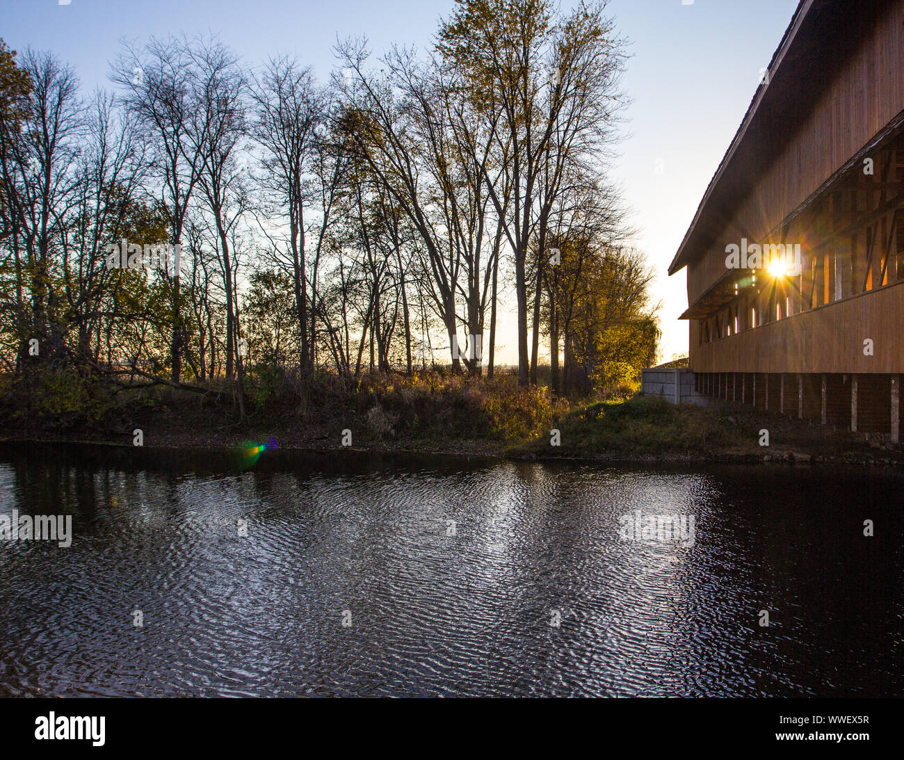 Buck run covered bridge hi-res stock photography and images - Alamy