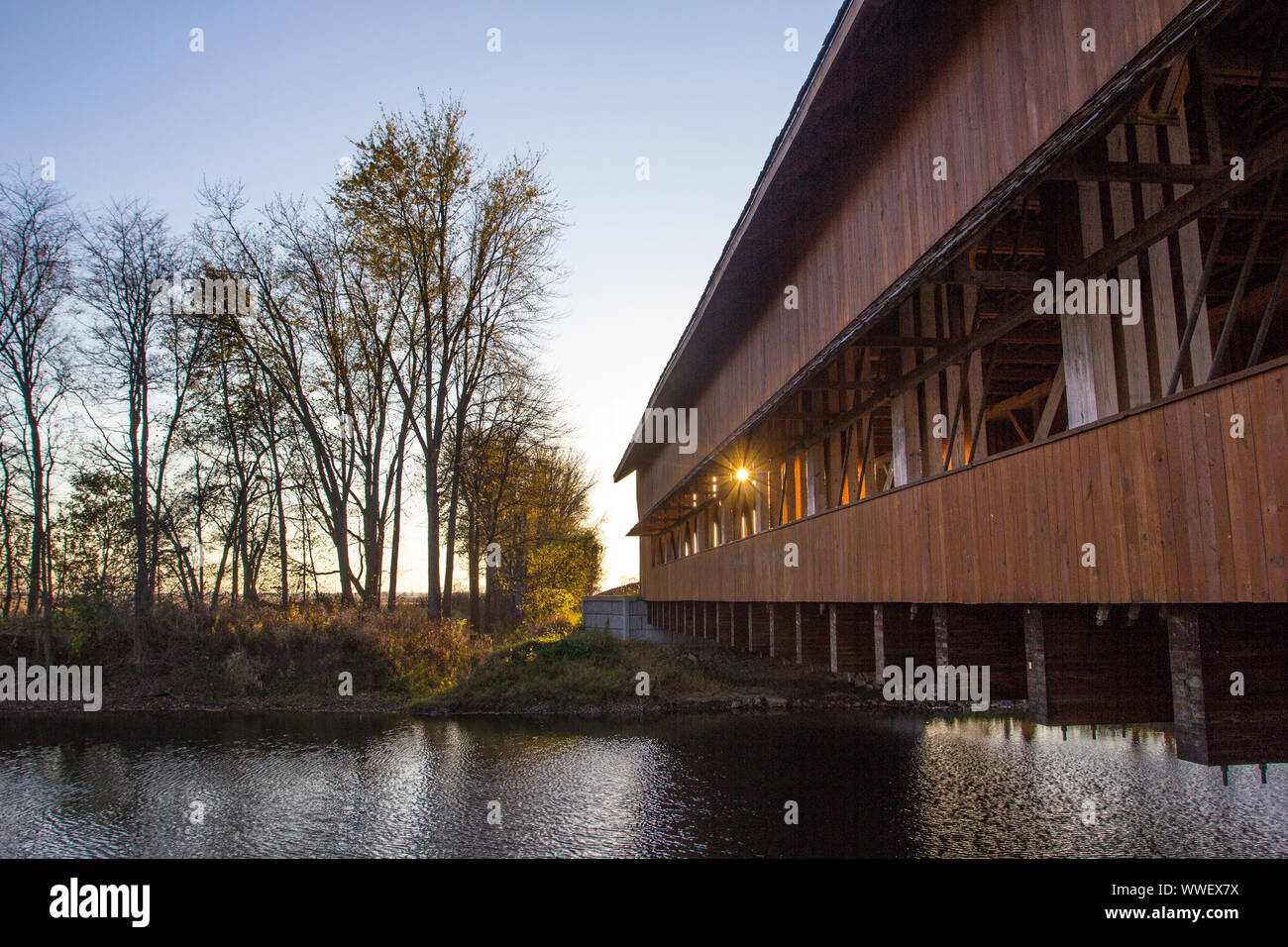 Buck run covered bridge hi-res stock photography and images - Alamy