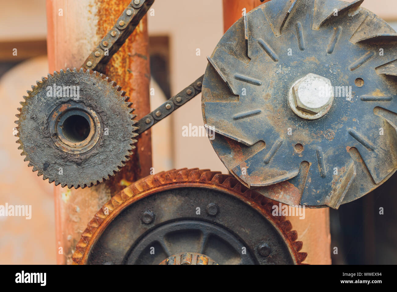 Collage gears clock hi-res stock photography and images - Alamy