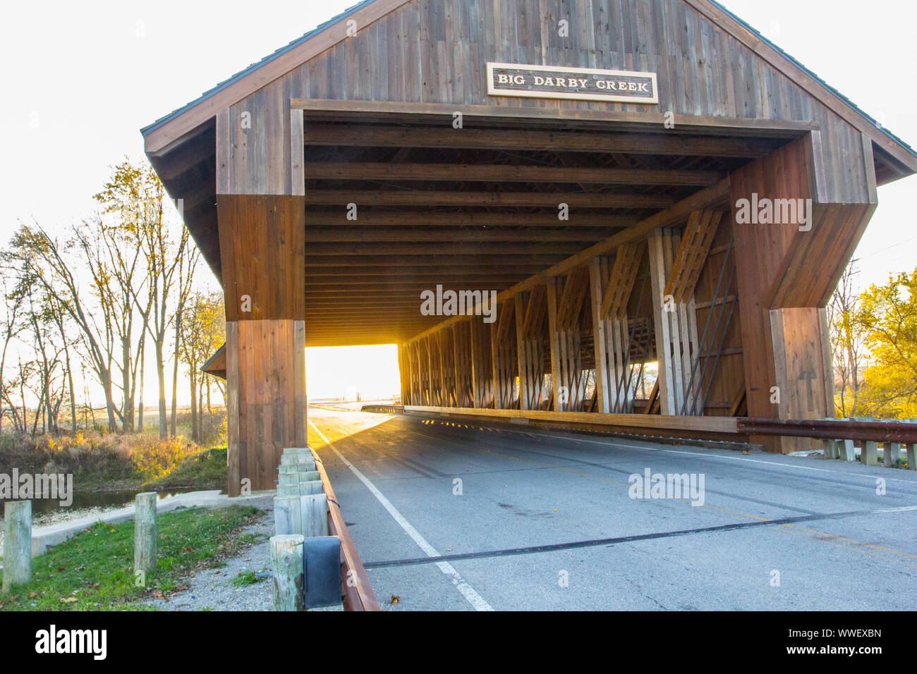 Buck Run Covered Bridge, Ohio Stock Photo - Alamy