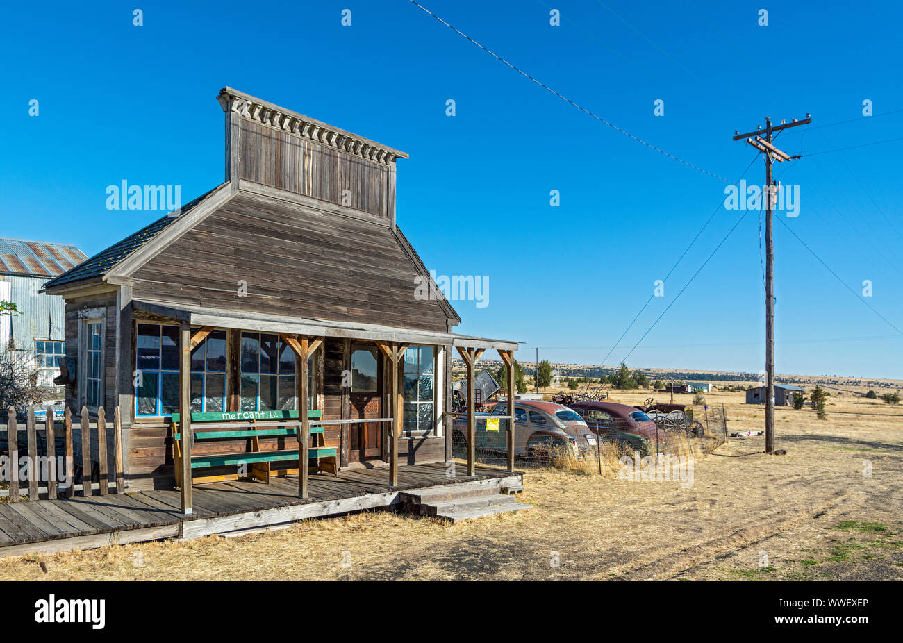 Oregon, Shaniko, mercantile store Stock Photo - Alamy