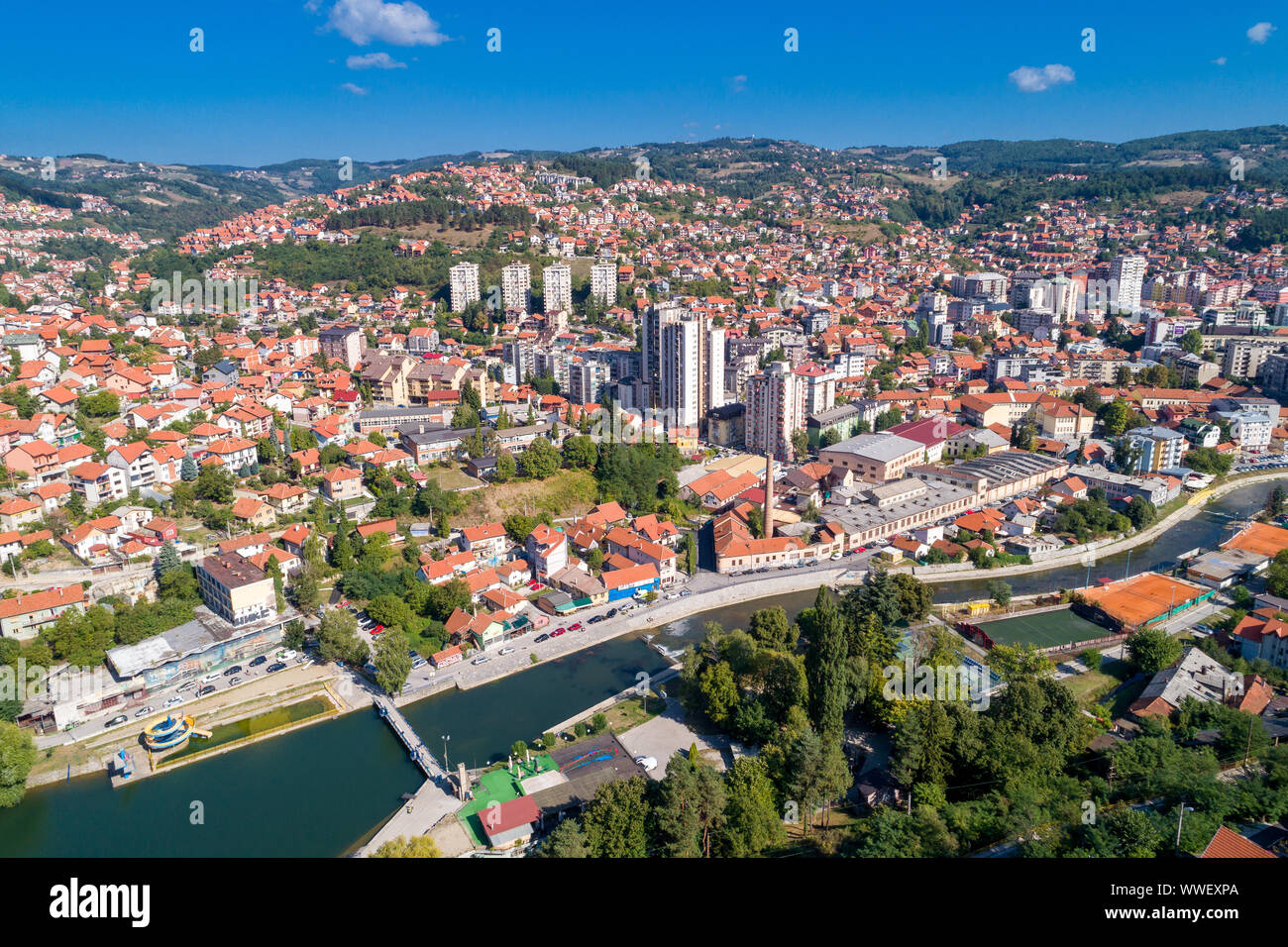 Uzice, town in Serbia, Balkans, Europe Stock Photo - Alamy