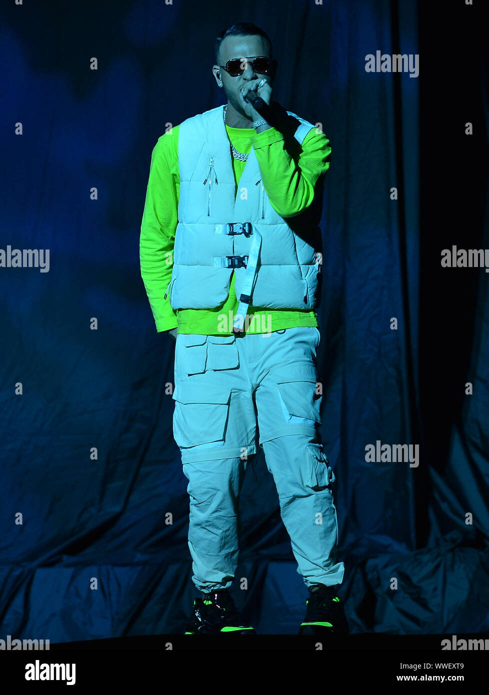 Miami, FL, USA. 14th Sep, 2019. Lyanno opens for Colombian reggaeton ...