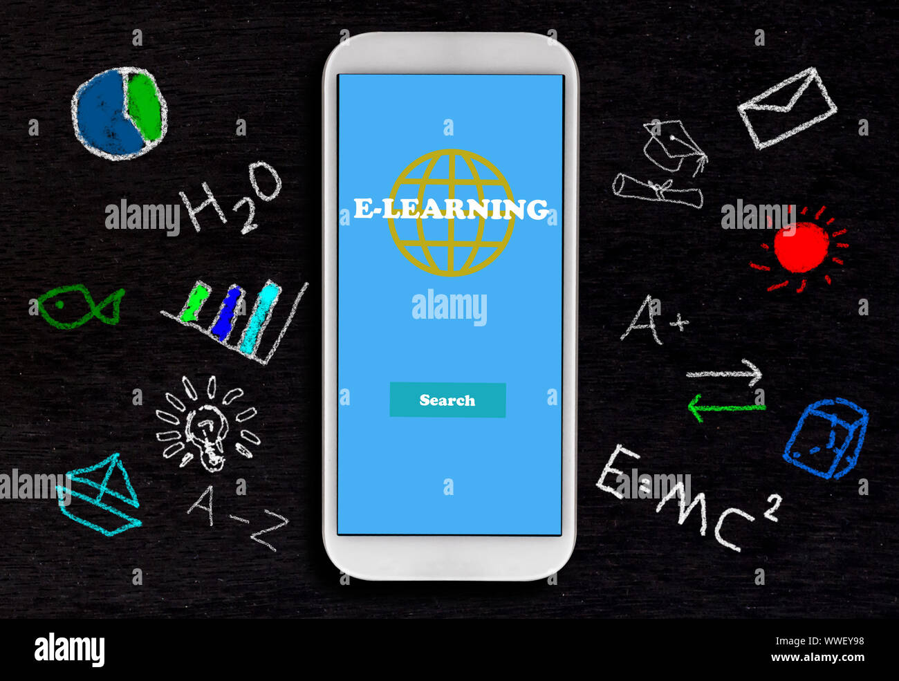 Education technology, online learning concept Stock Photo - Alamy