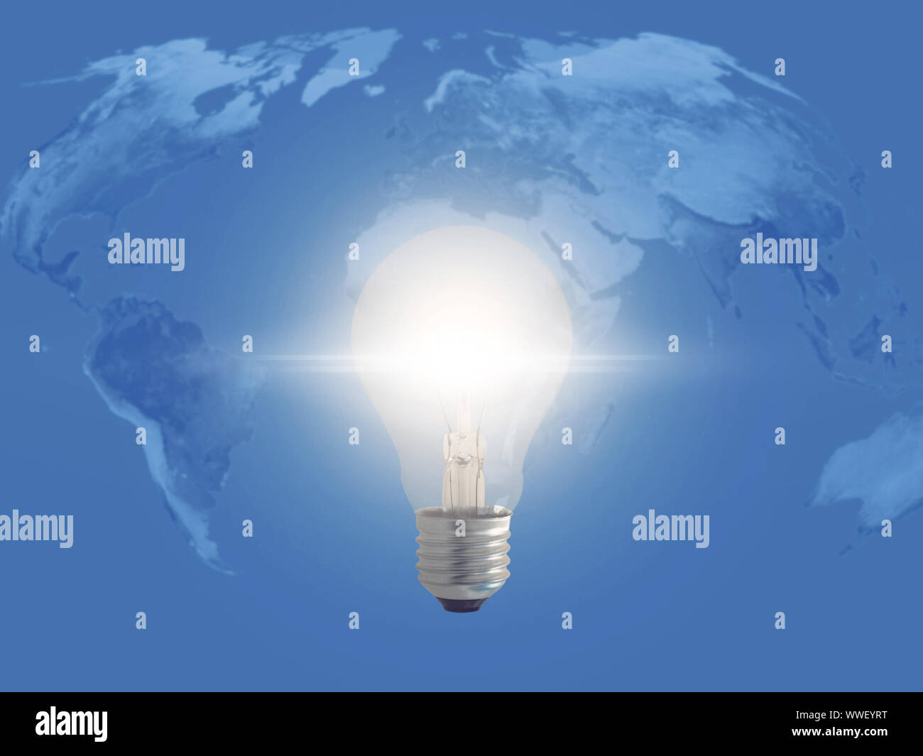 Solar energy world map hi-res stock photography and images - Alamy
