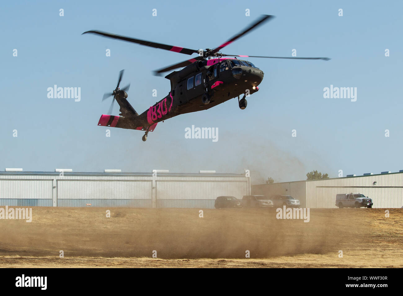 Red And Black Helicopter