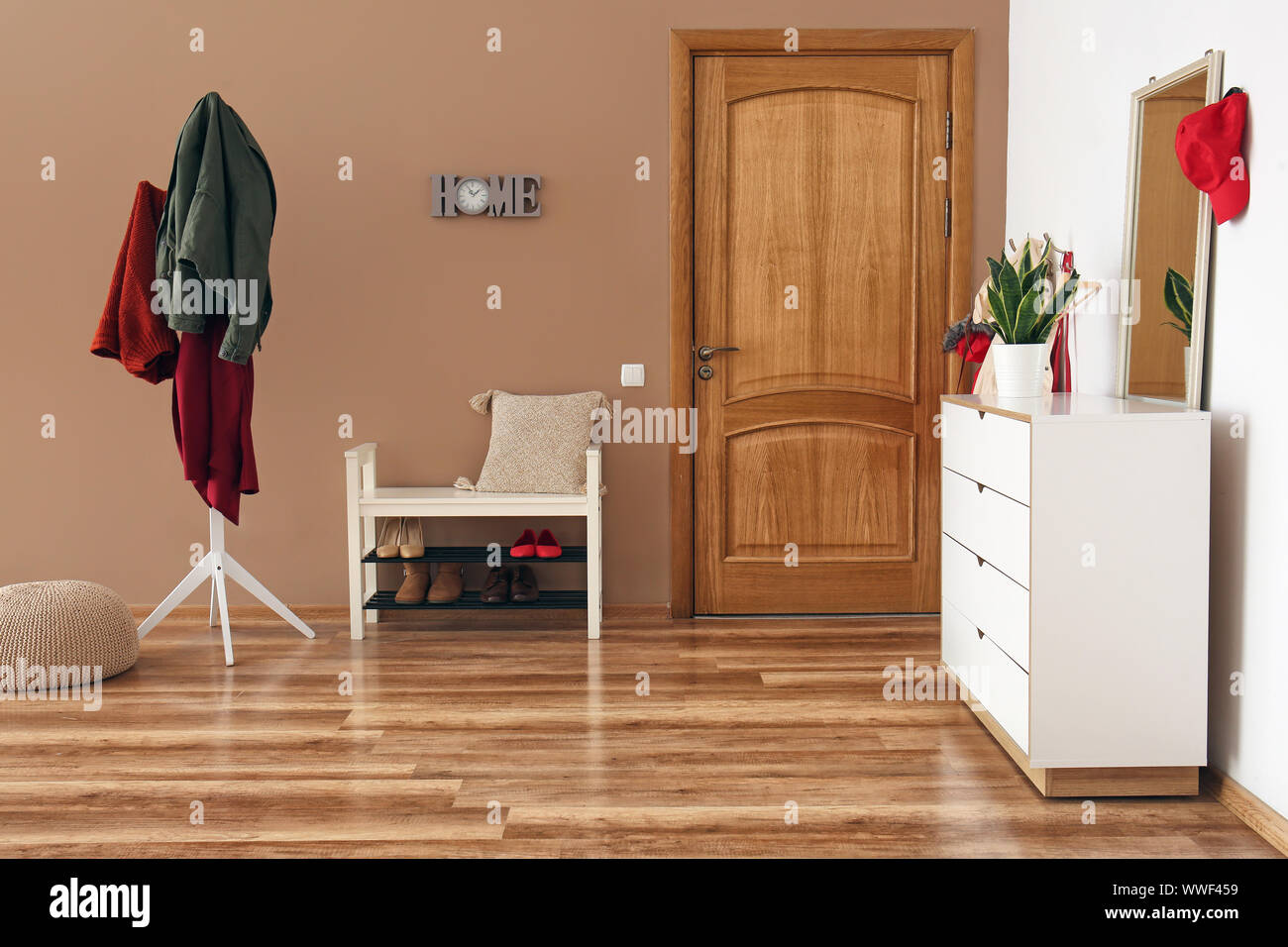 Stylish interior of modern hall Stock Photo - Alamy