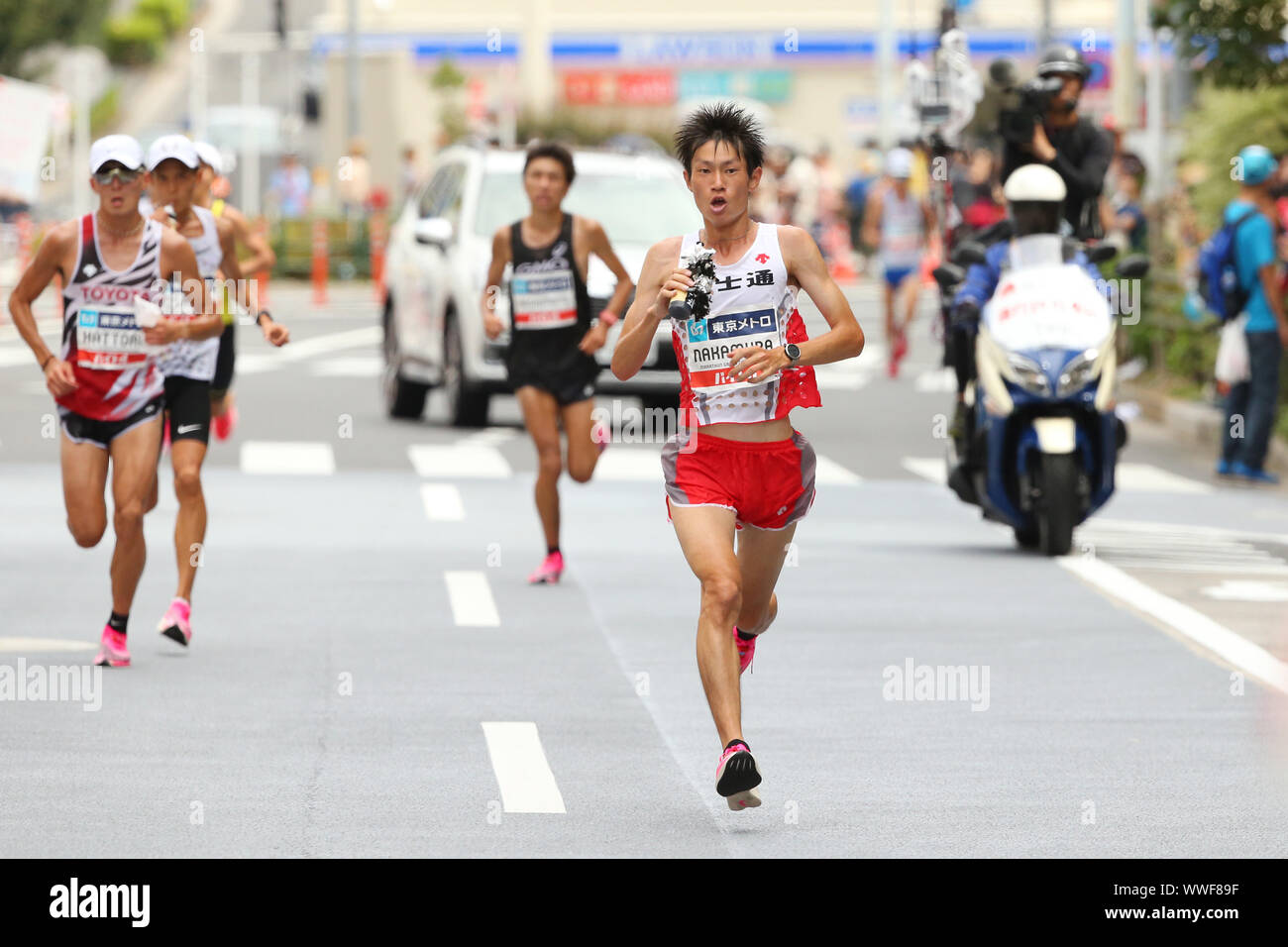 Tokyo, Japan. 15th Sep, 2019. (L to R) Yuma Hattori, Suguru Osako, Ryo ...