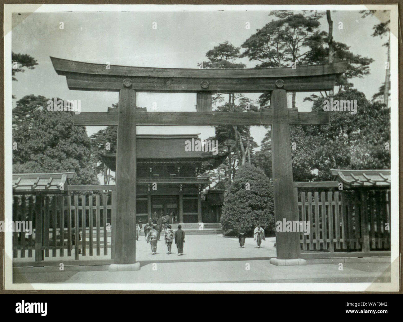 Temple Gate, Japan, 1935 Stock Photo - Alamy