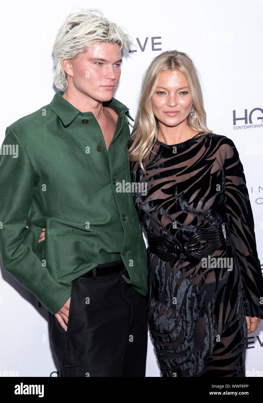 New York, NY, USA - September 5, 2019: Jordan Barrett and Kate Moss ...