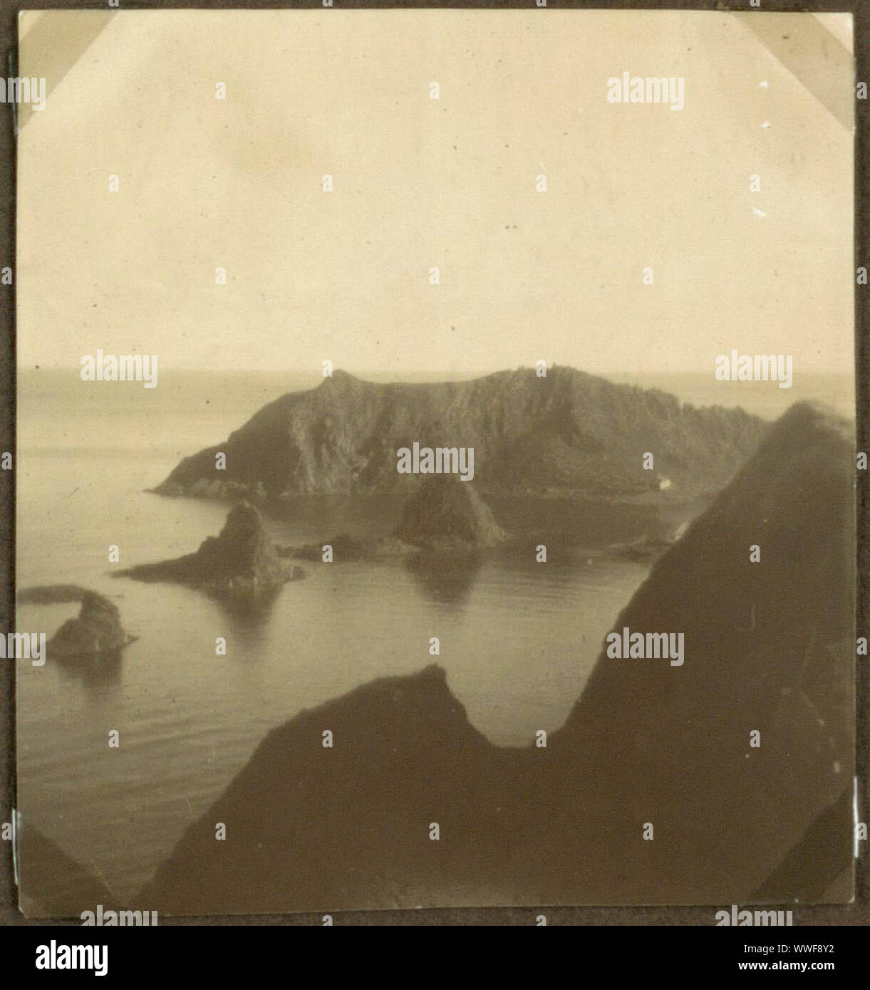 A part of the island Kaiba-to, landscape, Sachalin (Sakhalin), Japan ...