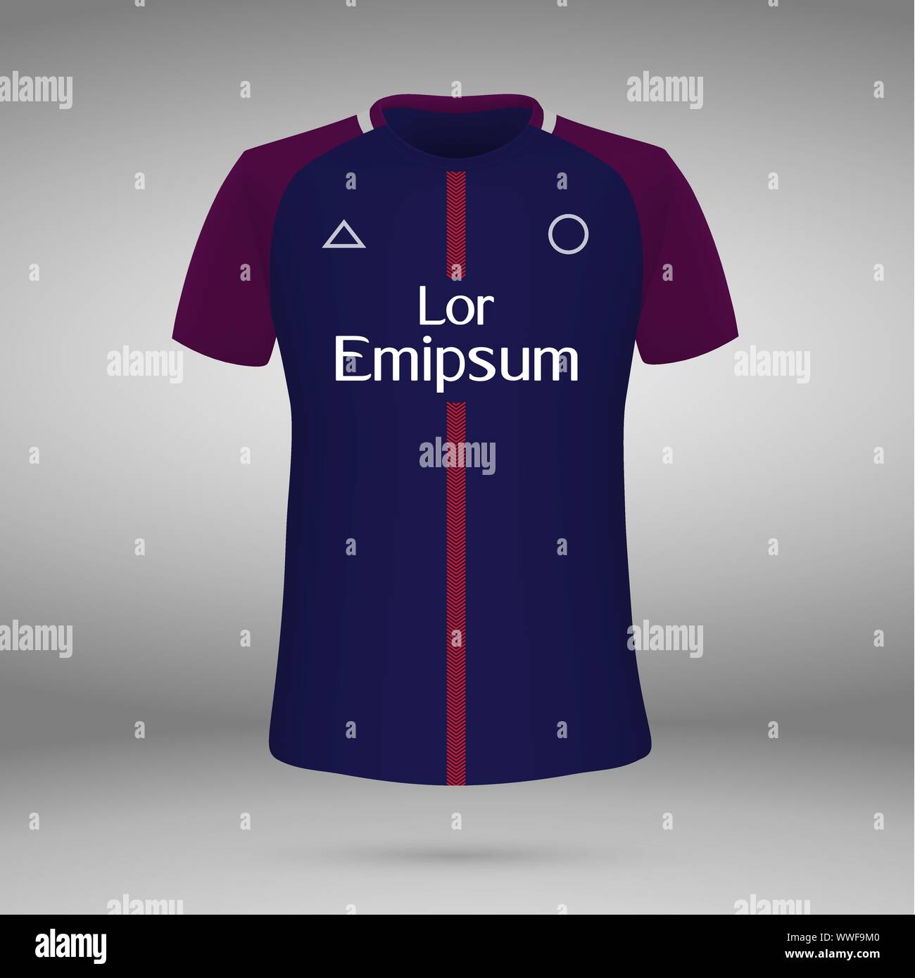football kit PSG, t-shirt. soccer jersey. Vector illustration Stock ...