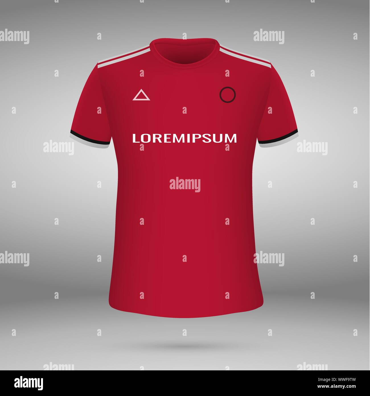 football kit Manchester United, t-shirt. soccer jersey. Vector ...