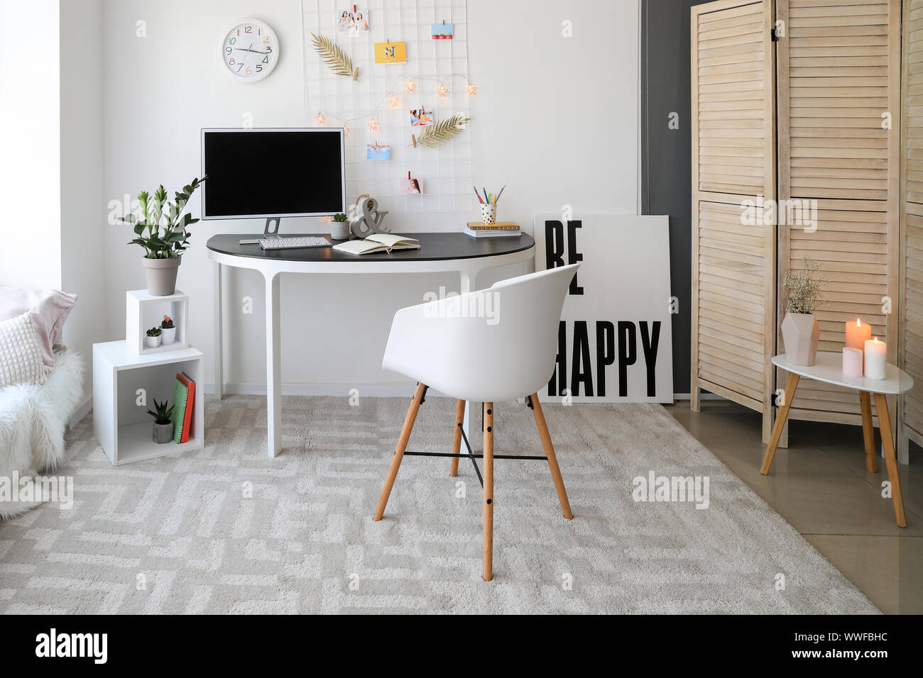 Workplace mood board computer hi-res stock photography and images - Alamy