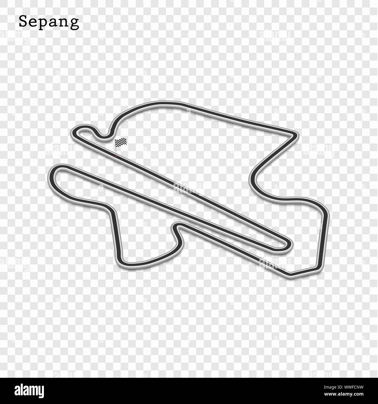 Malaysia grand prix race track. circuit for motorsport and autosport ...