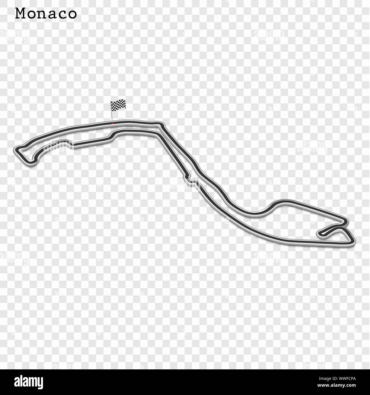 Monaco grand prix race track. circuit for motorsport and autosport ...