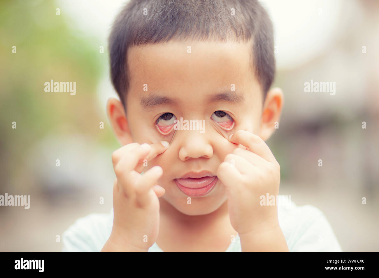 kidding face of asian children Stock Photo - Alamy