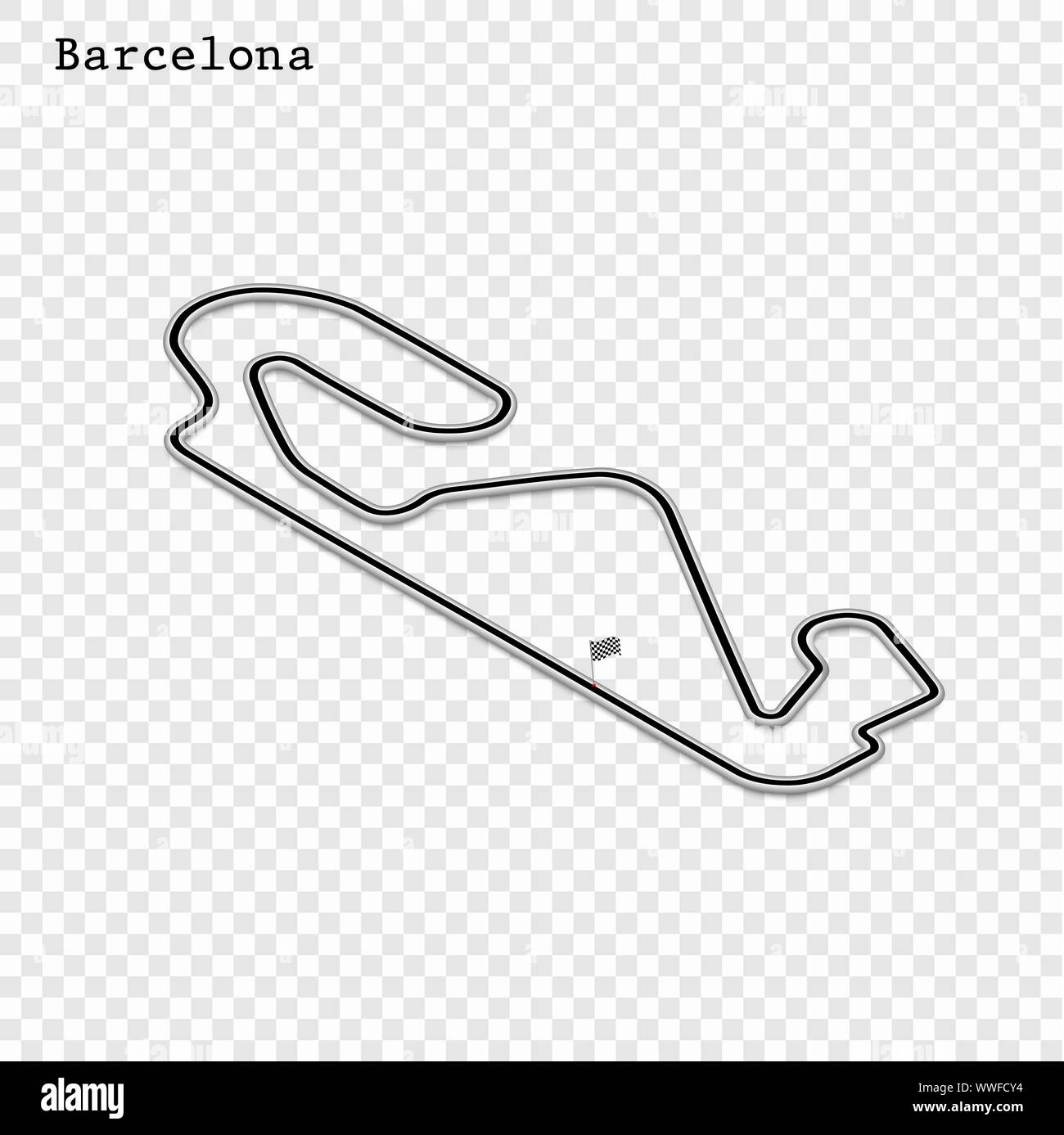 Spain grand prix race track. circuit for motorsport and autosport ...