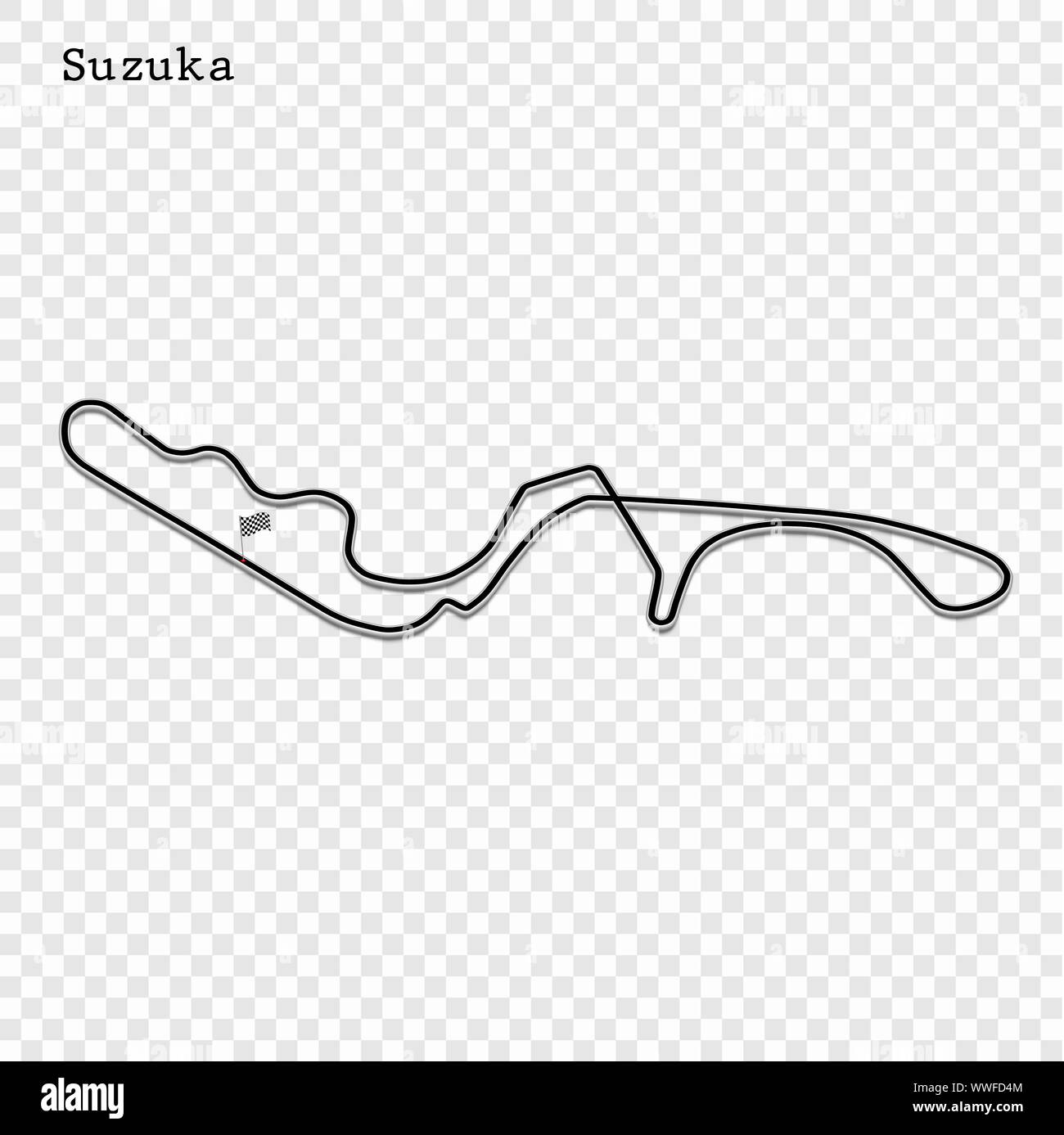 Japan grand prix race track. circuit for motorsport and autosport ...