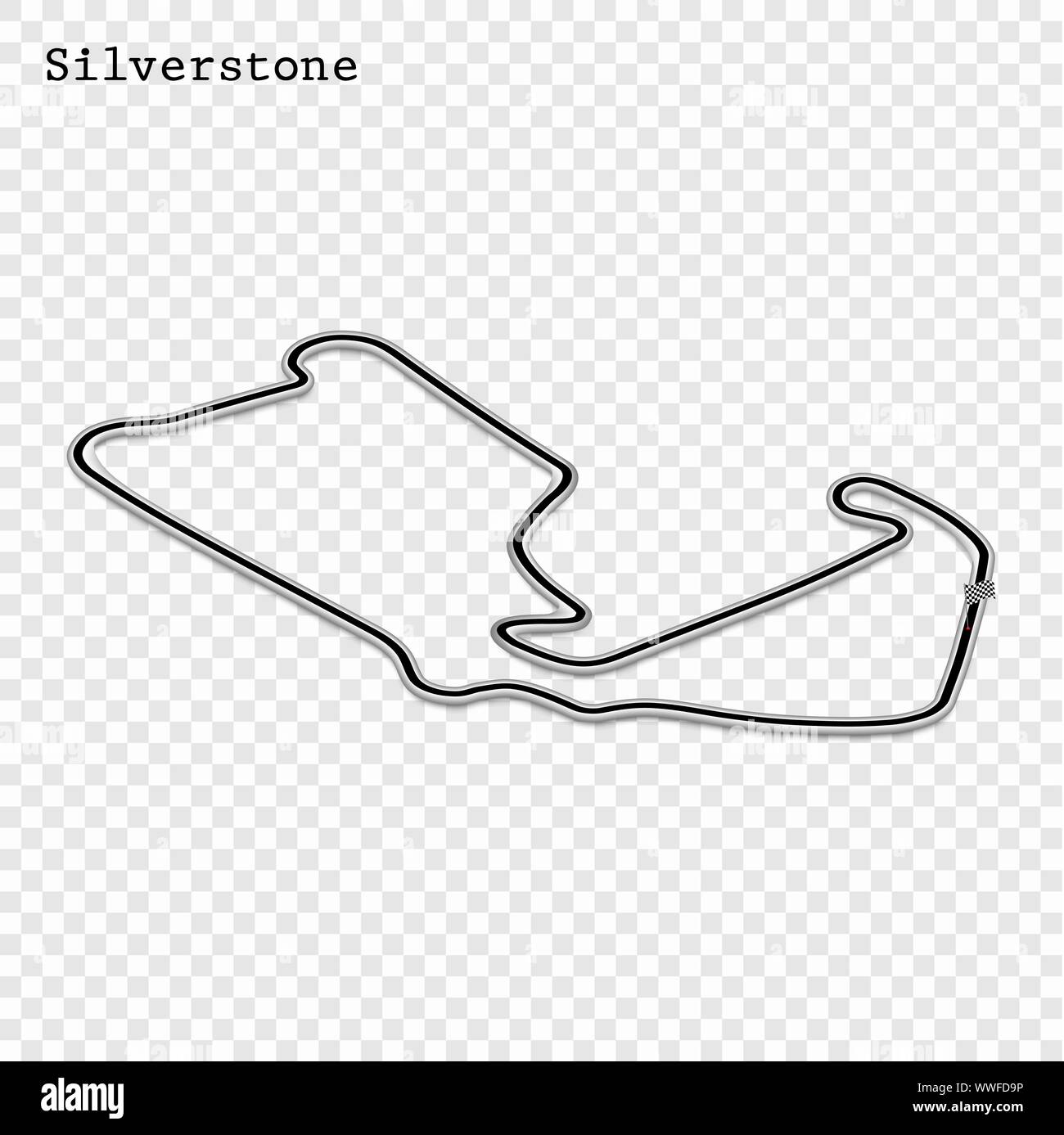 England grand prix race track. circuit for motorsport and autosport ...