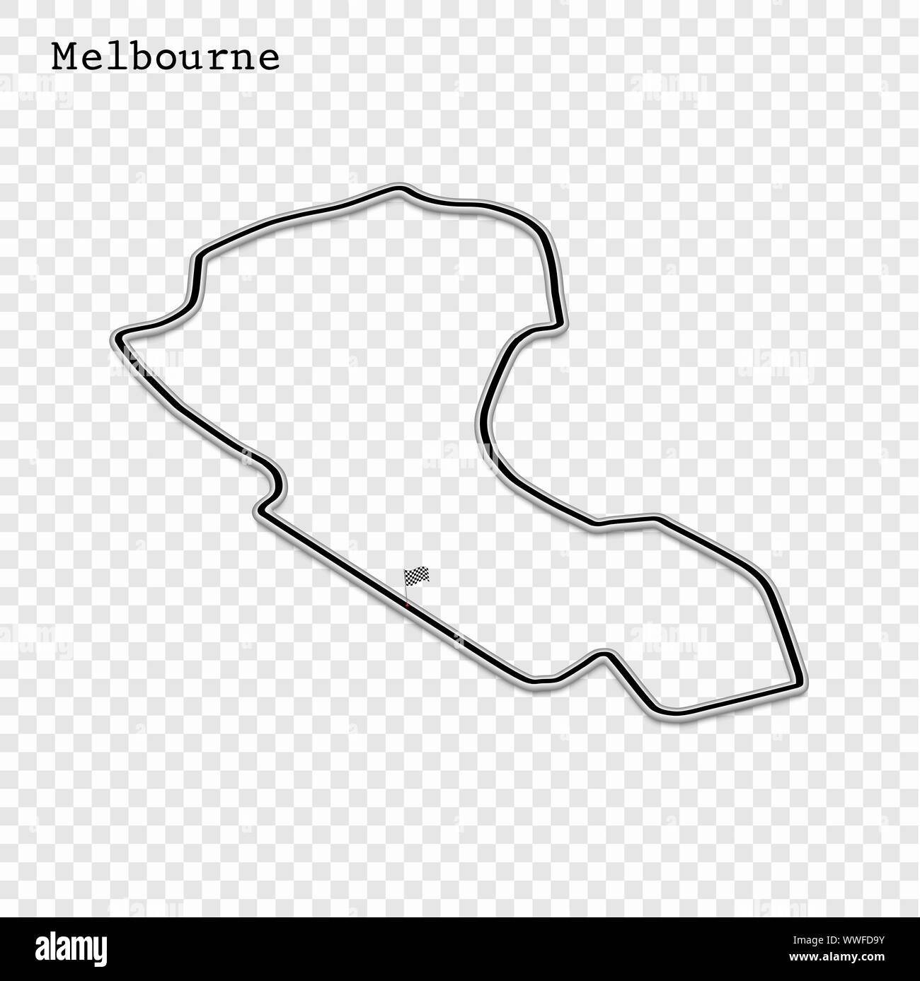 Australia grand prix race track. circuit for motorsport and autosport ...