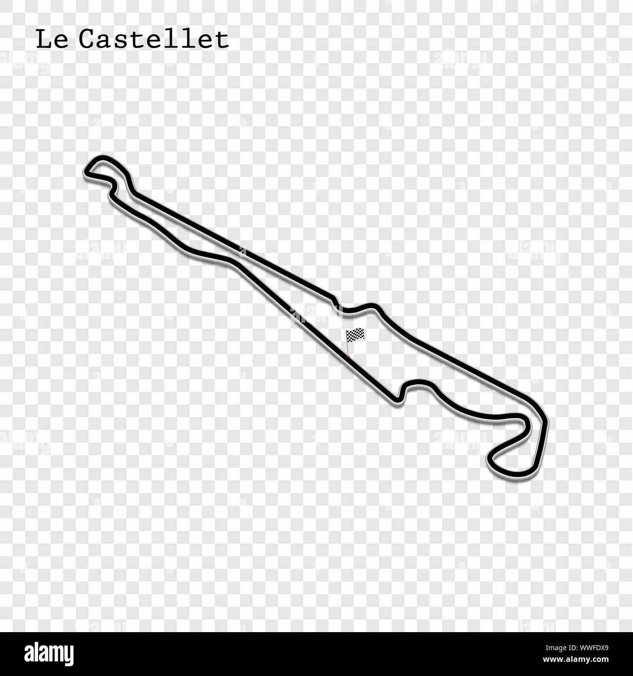 France grand prix race track. circuit for motorsport and autosport ...