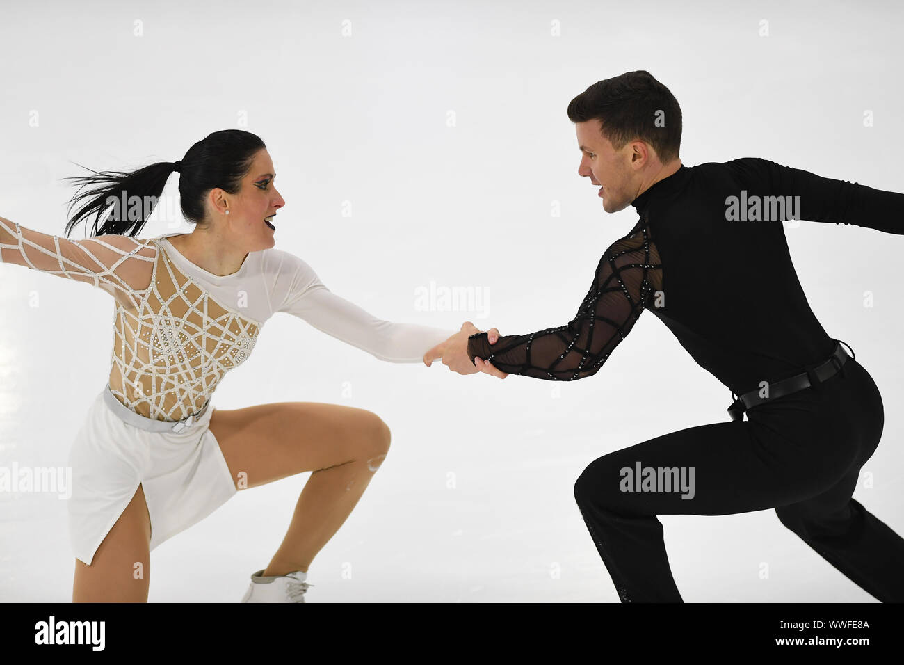 Charlene GUIGNARD & Marco FABBRI from Italy, perform in the Senior Ice ...