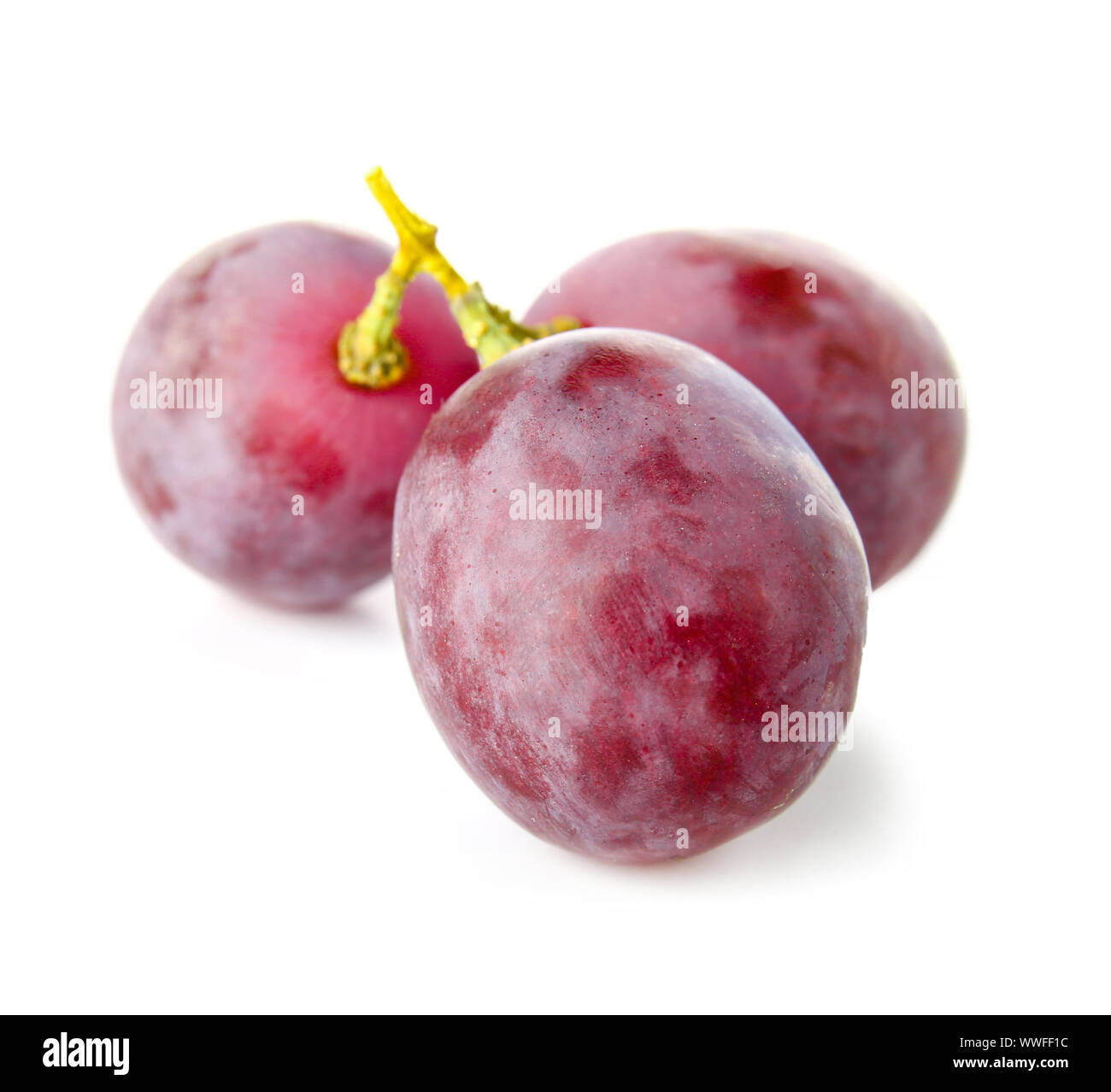 Ripe sweet grapes on white background Stock Photo - Alamy