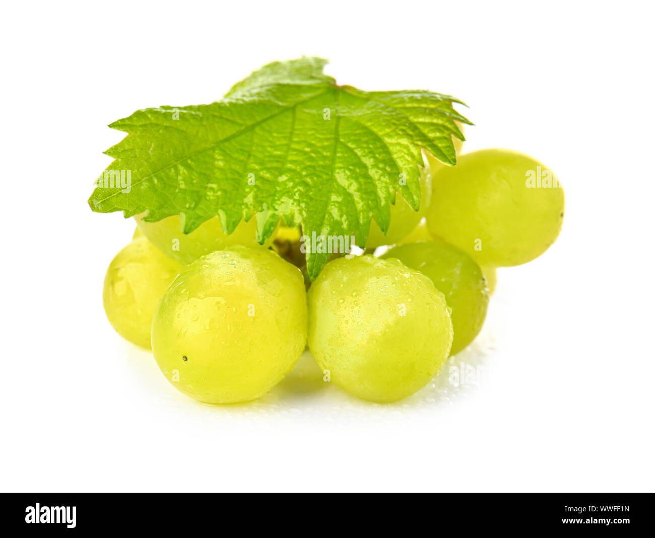 Ripe sweet grapes on white background Stock Photo - Alamy