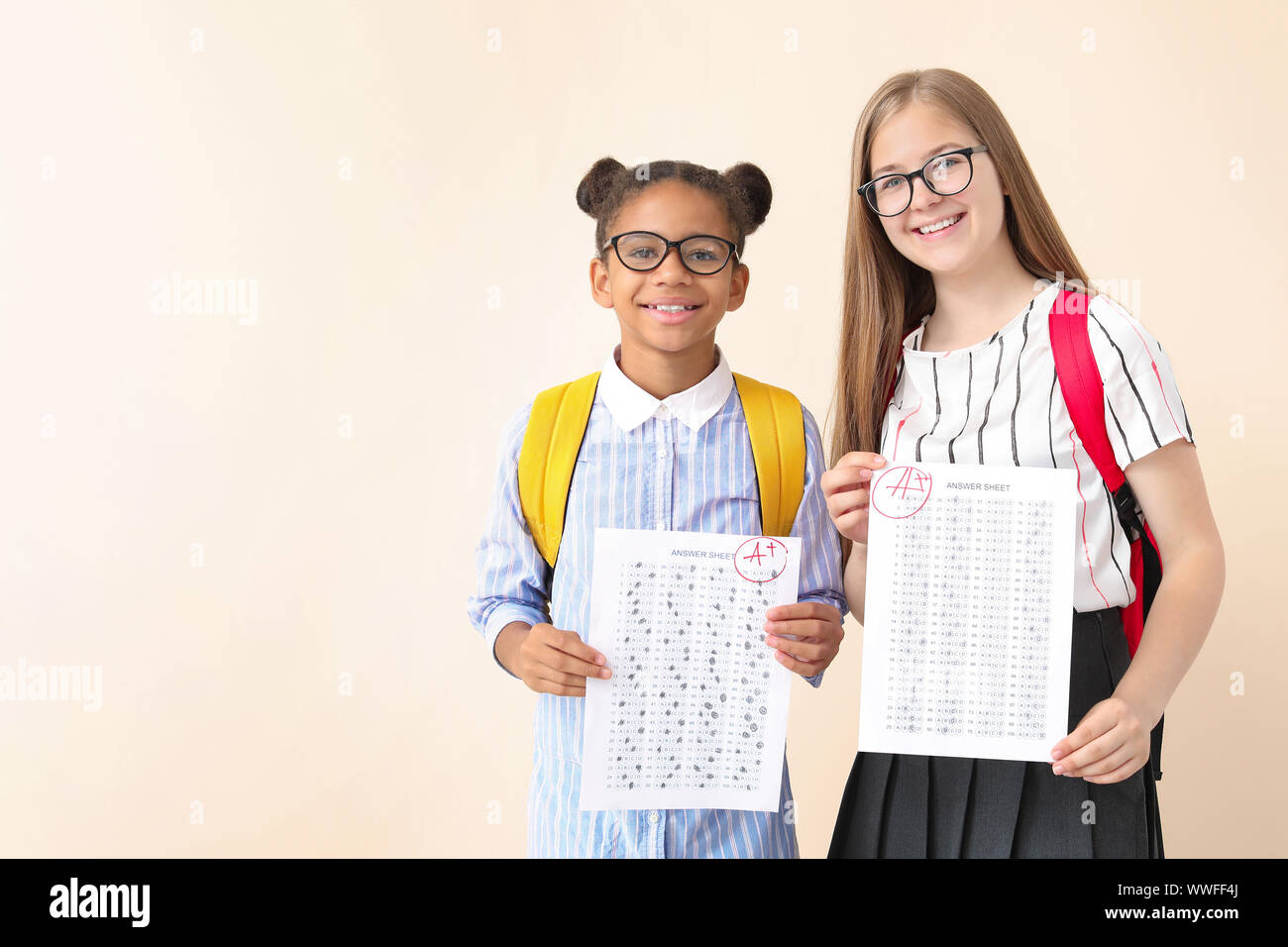 Girls exam results hi-res stock photography and images - Alamy