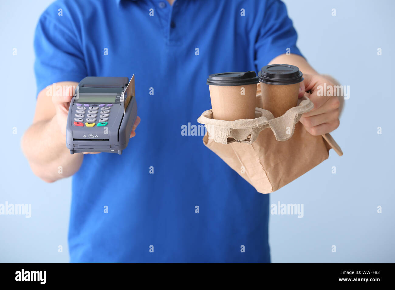 Payment terminal on color hi-res stock photography and images - Alamy