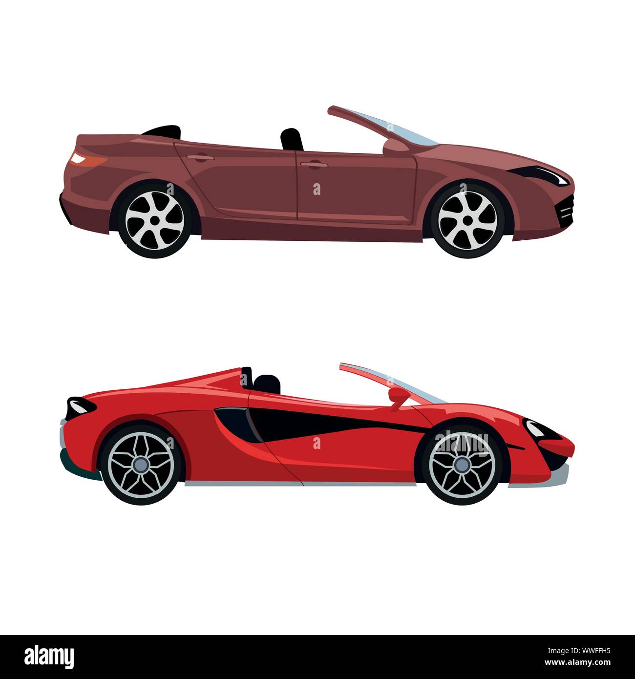 Cars racing rear view Stock Vector Images - Alamy