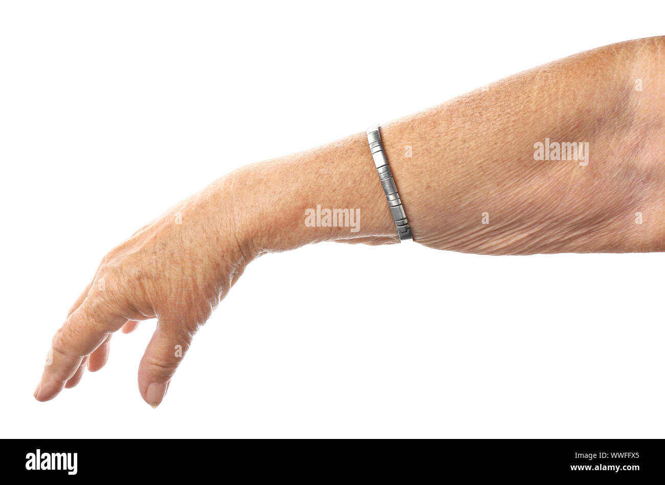 Elderly hand stretching fingers hi-res stock photography and images - Alamy