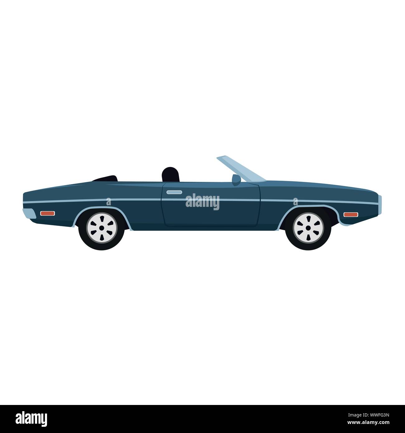 Convertible car side view Stock Vector Images - Alamy