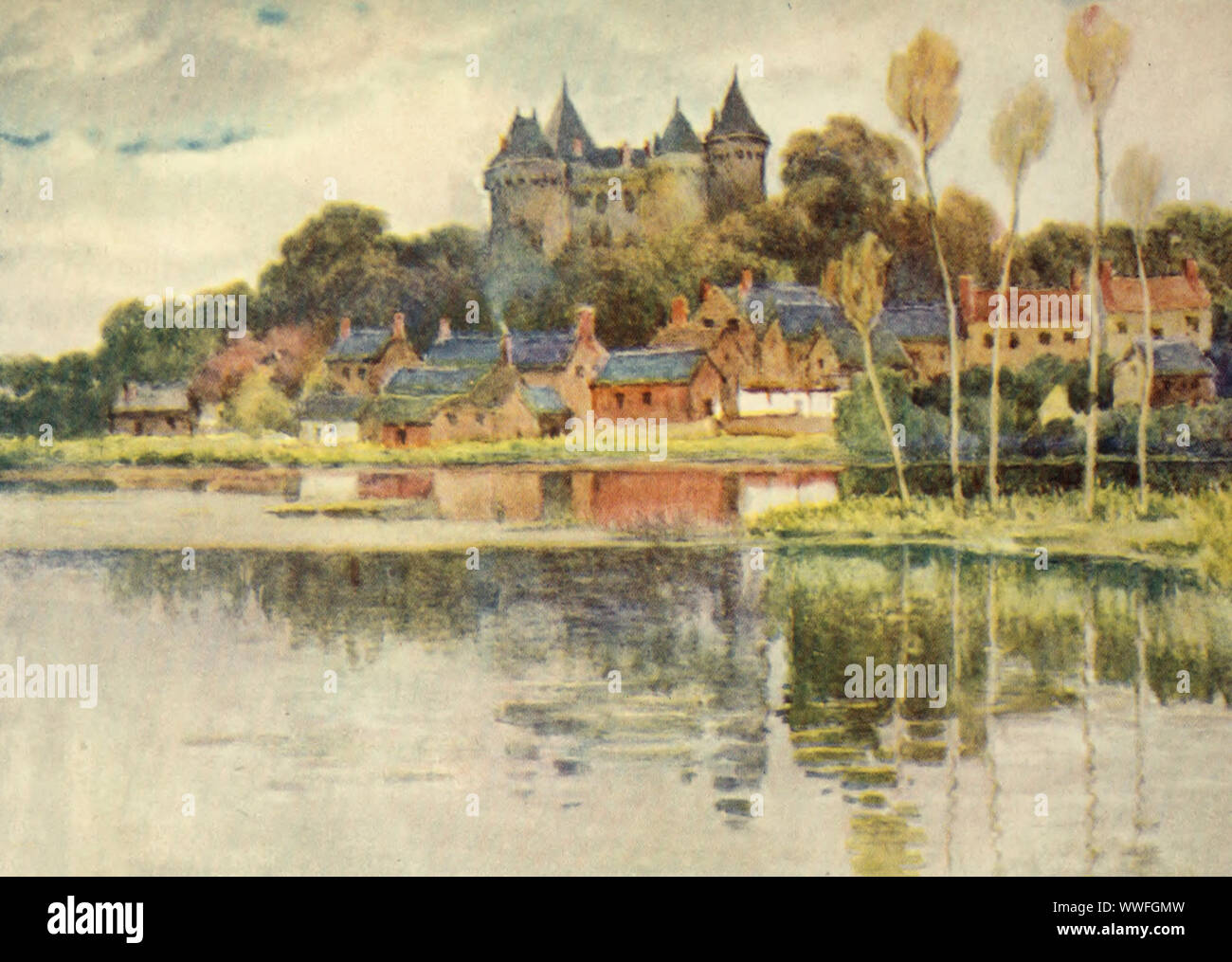 Medieval French Castle Painting