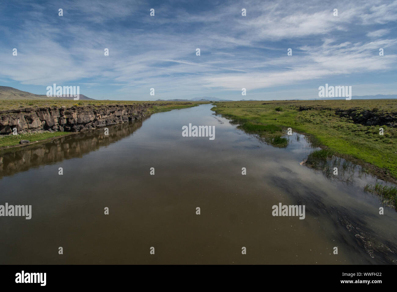 Rio Grande, Costilla County, San Luis Valley, Colorado, USA Stock Photo ...