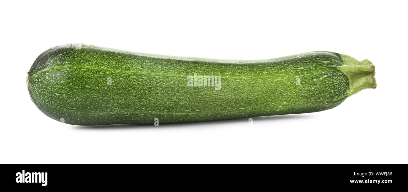 Fresh zucchini squash on white background Stock Photo - Alamy