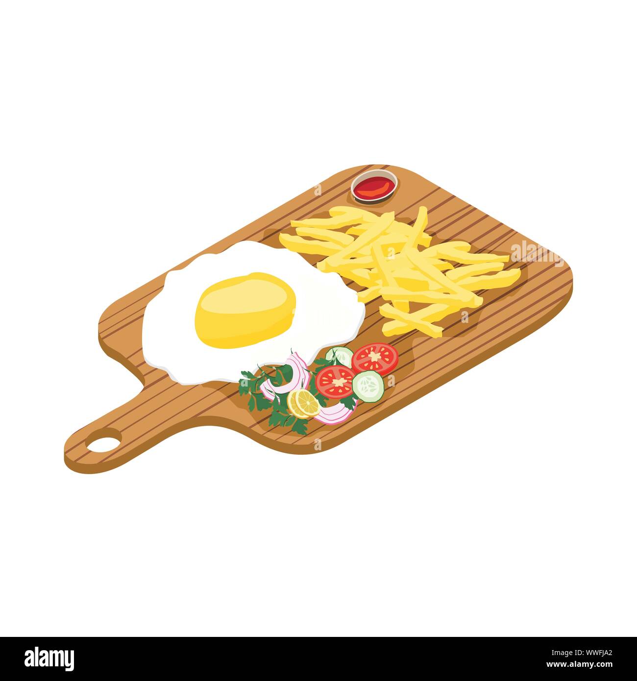 Delicious restaurant hamburger fried Stock Vector Images - Alamy