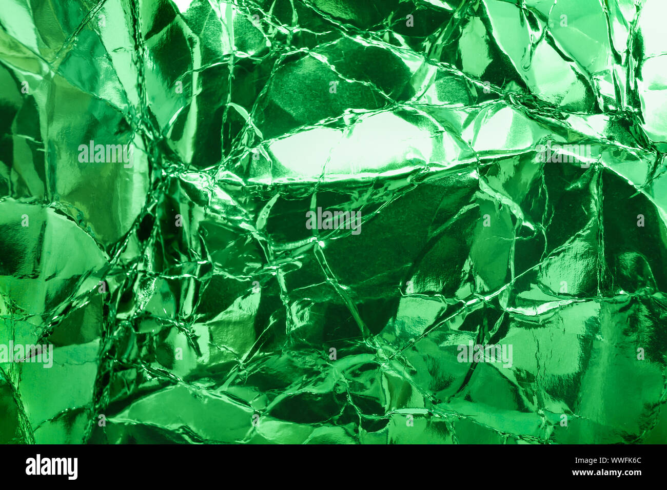 Texture of crumpled foil, closeup Stock Photo - Alamy