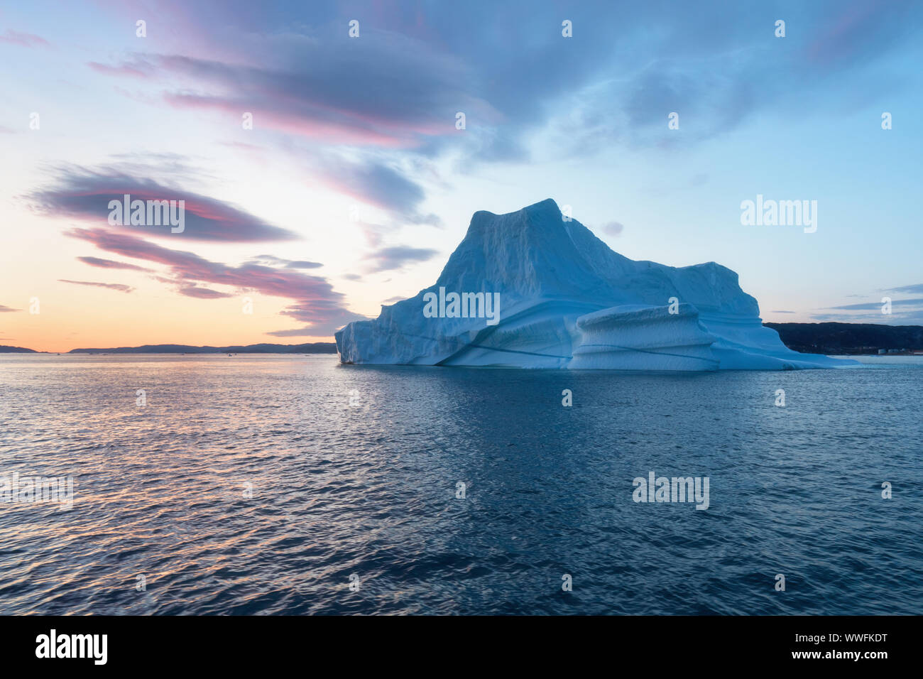 Blue iceberg perfect reflection hi-res stock photography and images - Alamy