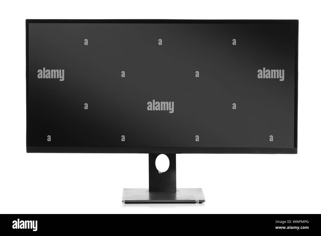 Modern TV set on white background Stock Photo - Alamy