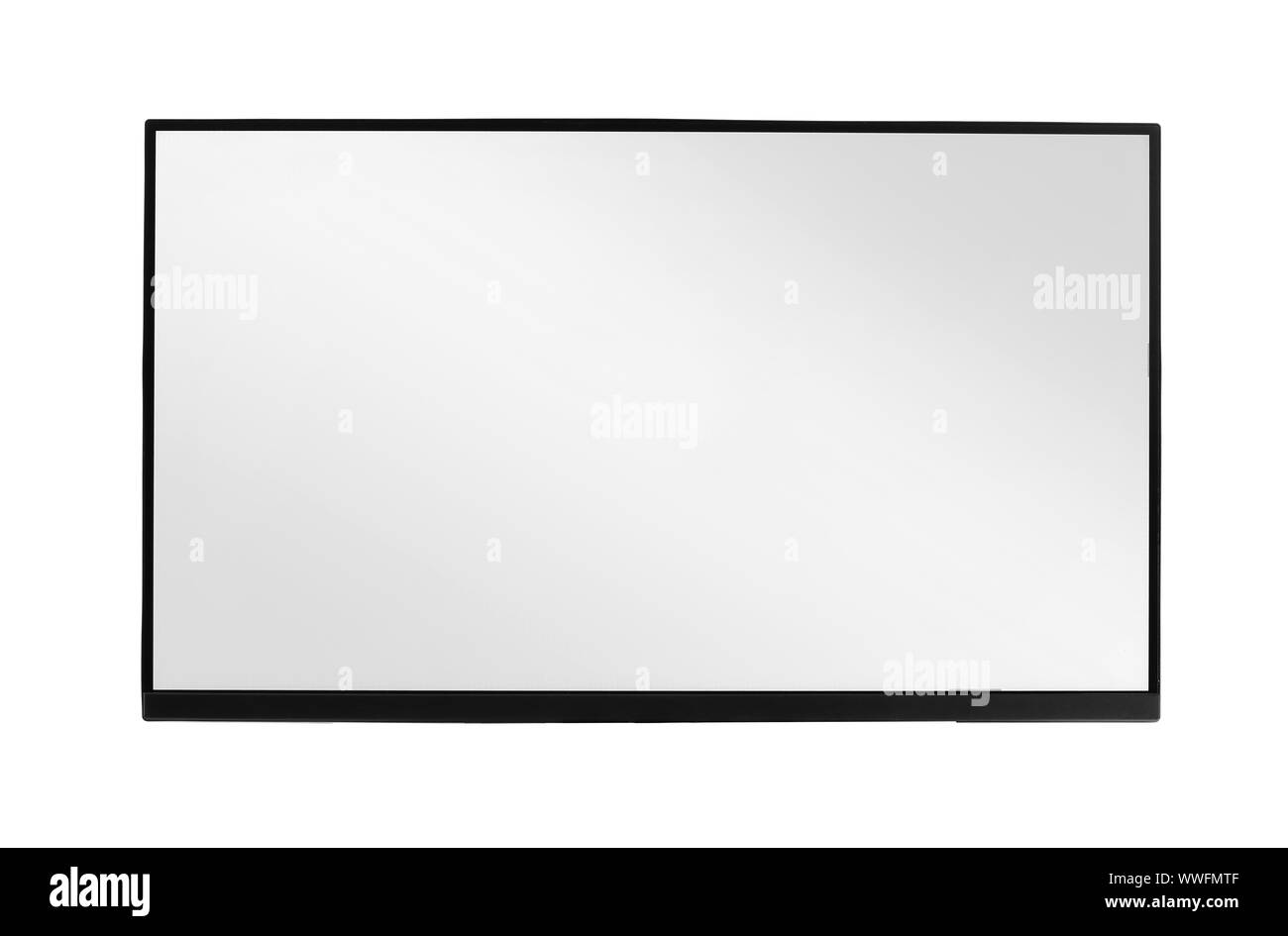Modern TV set on white background Stock Photo - Alamy