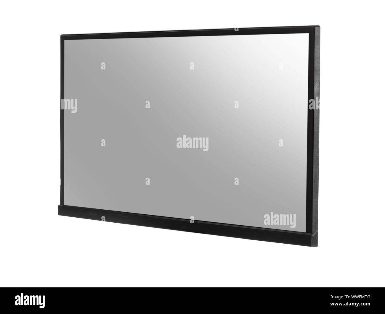Modern TV set on white background Stock Photo - Alamy