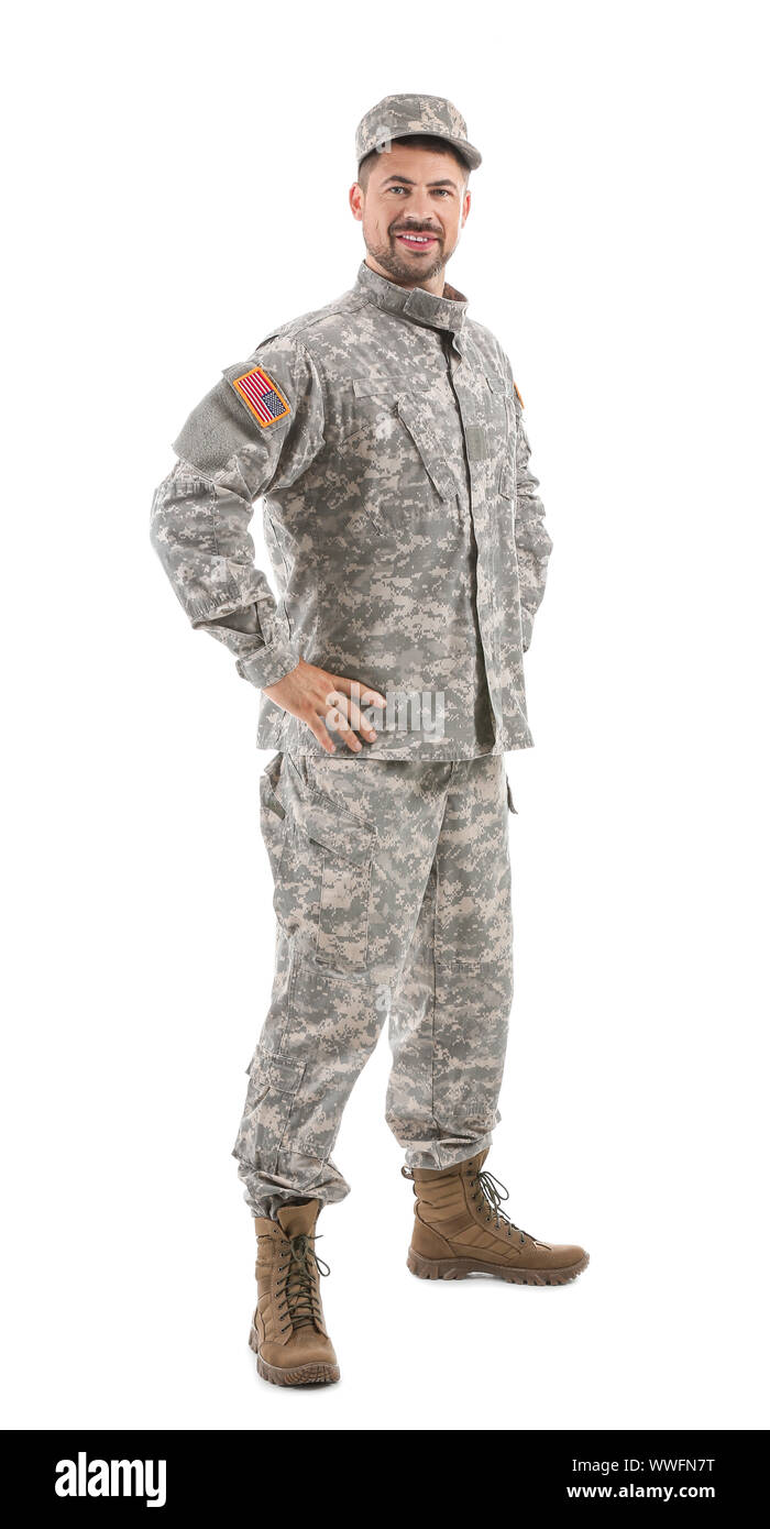 Us army soldier in combat Cut Out Stock Images & Pictures - Alamy