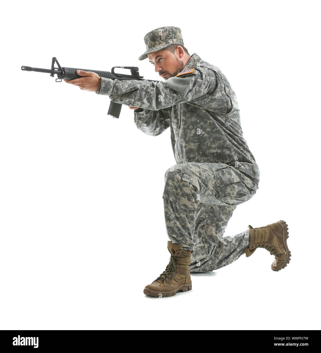 Taking aim Cut Out Stock Images & Pictures - Alamy