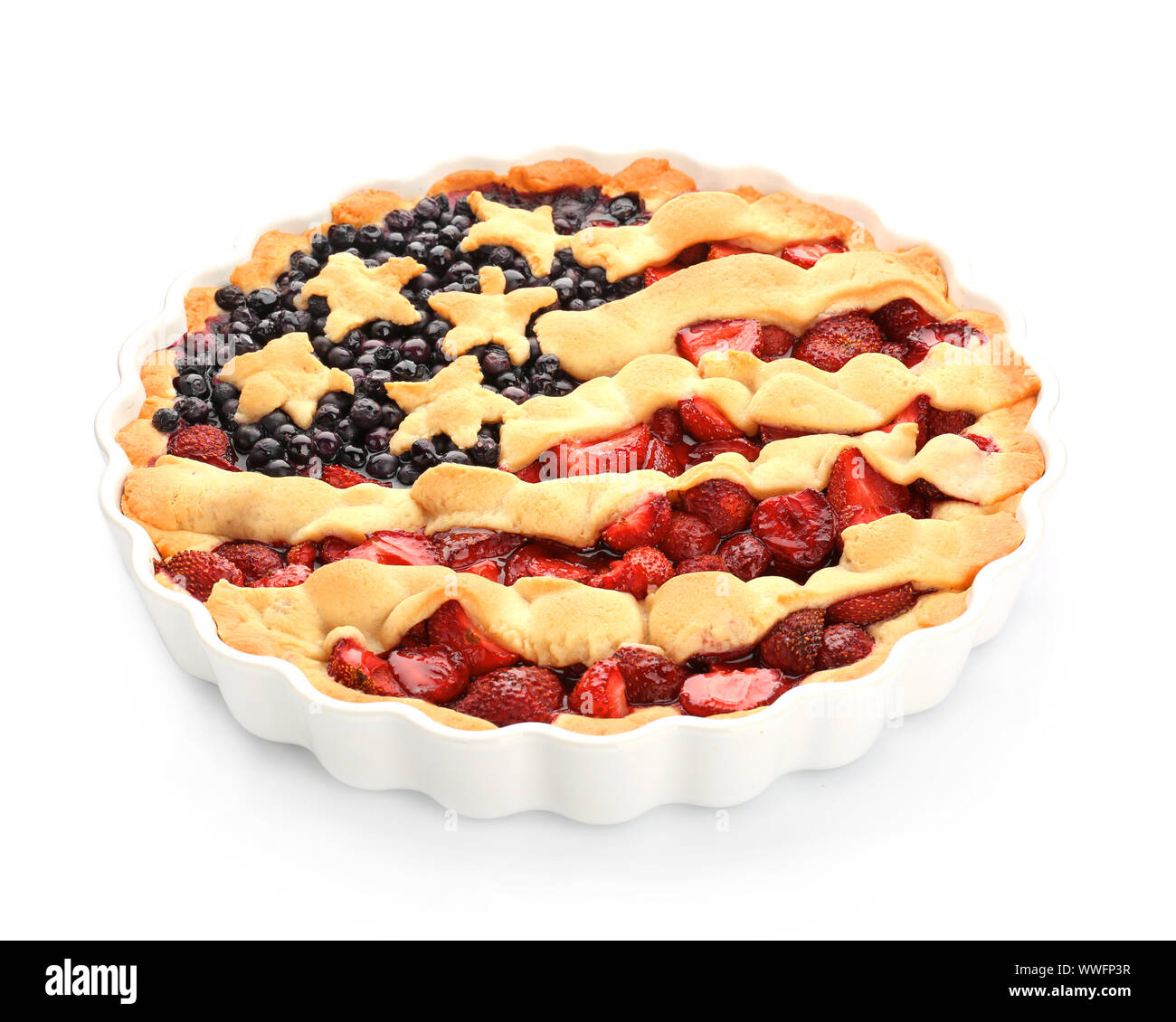 American flag and pie Cut Out Stock Images & Pictures - Alamy