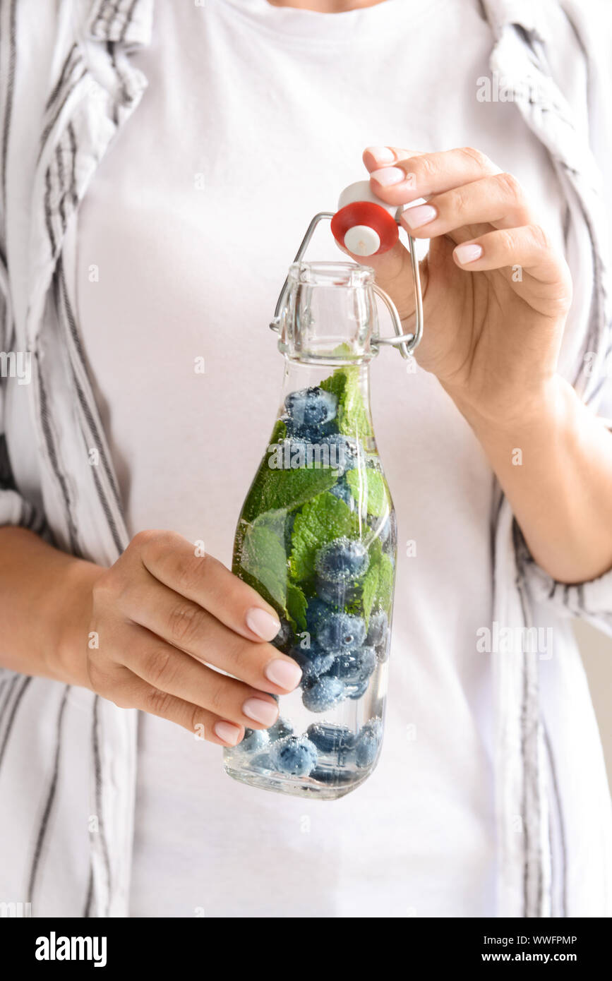 Infused water woman hi-res stock photography and images - Alamy