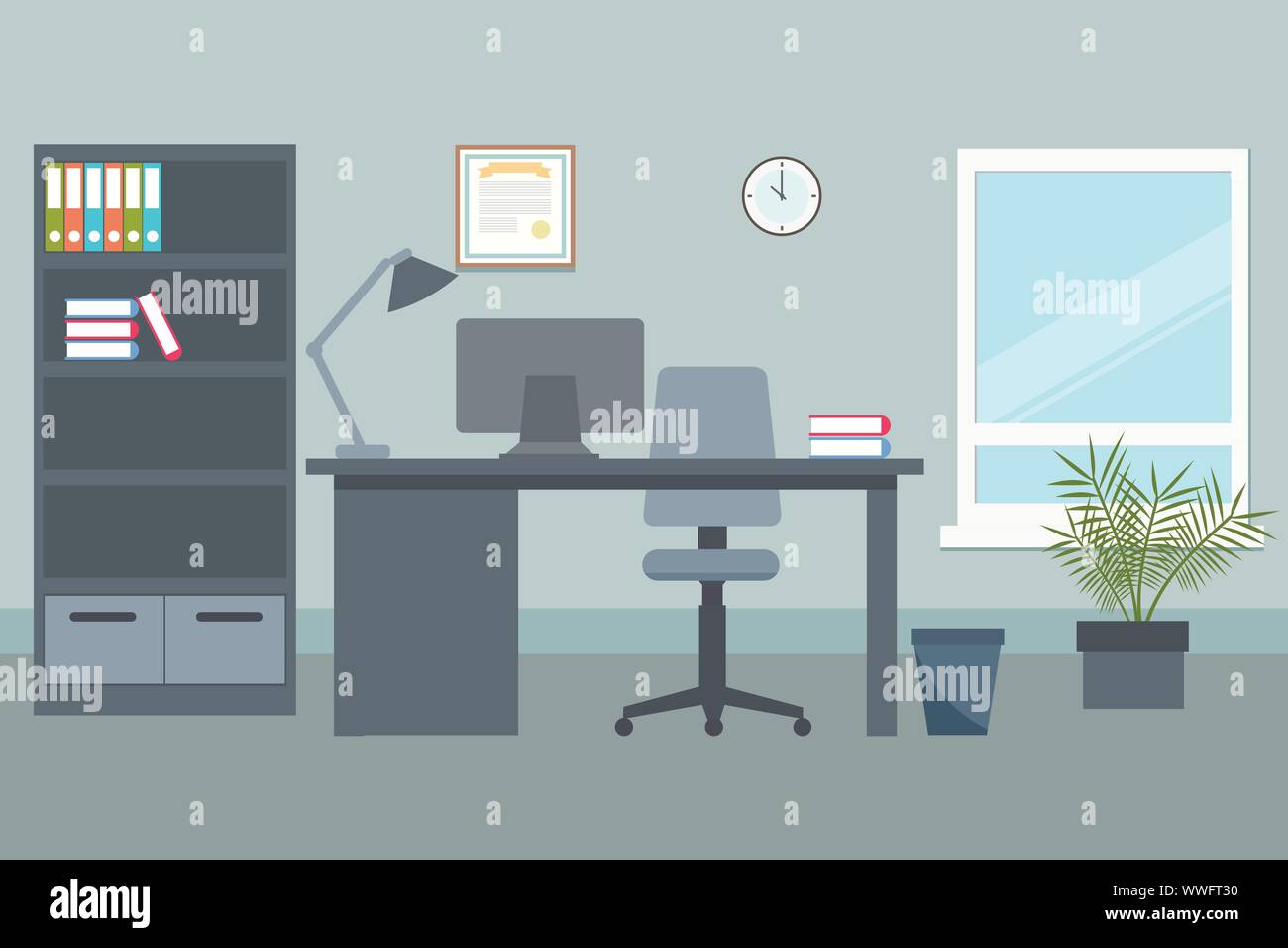 Vector design of office environment Stock Vector Image & Art - Alamy