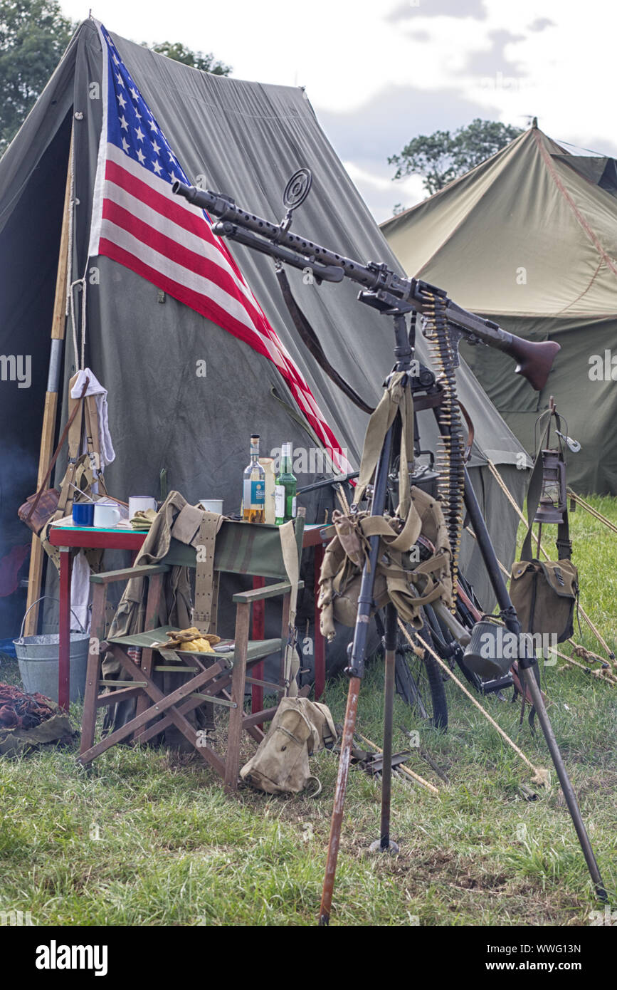 American flag machine gun hi-res stock photography and images - Alamy