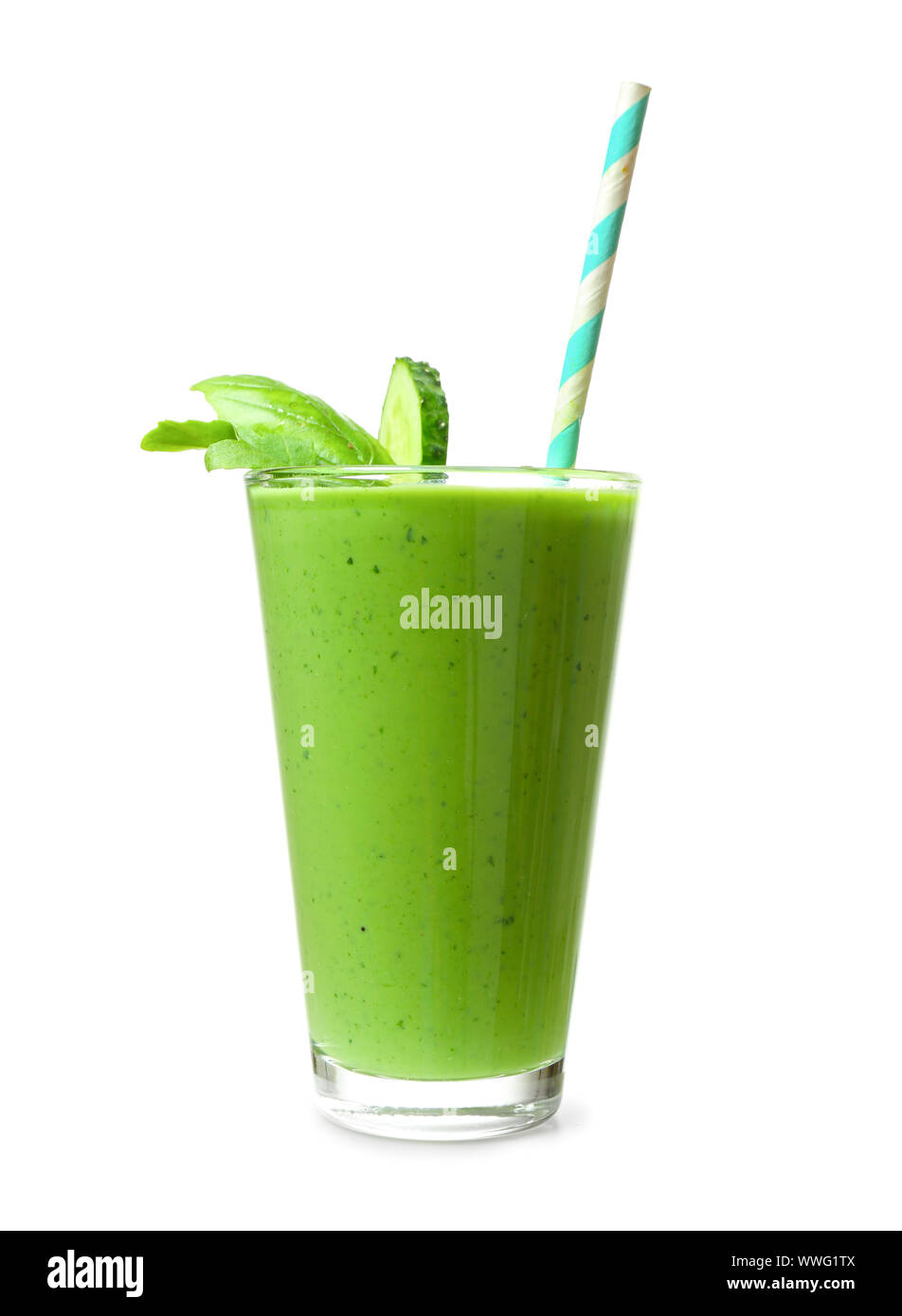 Glass tasty avocado smoothie Cut Out Stock Images & Pictures - Alamy